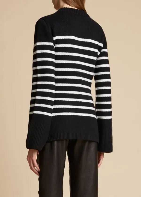 KHAITE カーディガン Suzette striped cardigan khaite-suzette-striped-